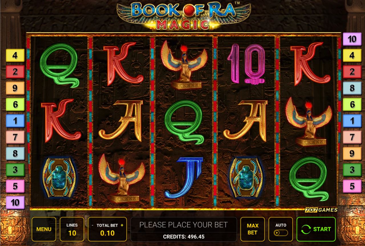 Book of Ra Magic slot game from Novomatic play free online Book of Ra Magic slot game from Novomatic play free online